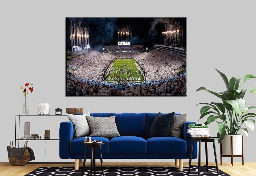 Penn State Beaver Stadium Canvas Print: Football Stadium Wall Art - Etsy