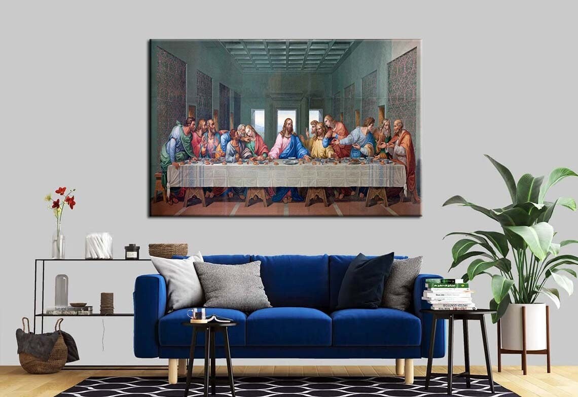 The Last Supper by Leonardo Da Vinci Canvas Art Wall Art for Home ...