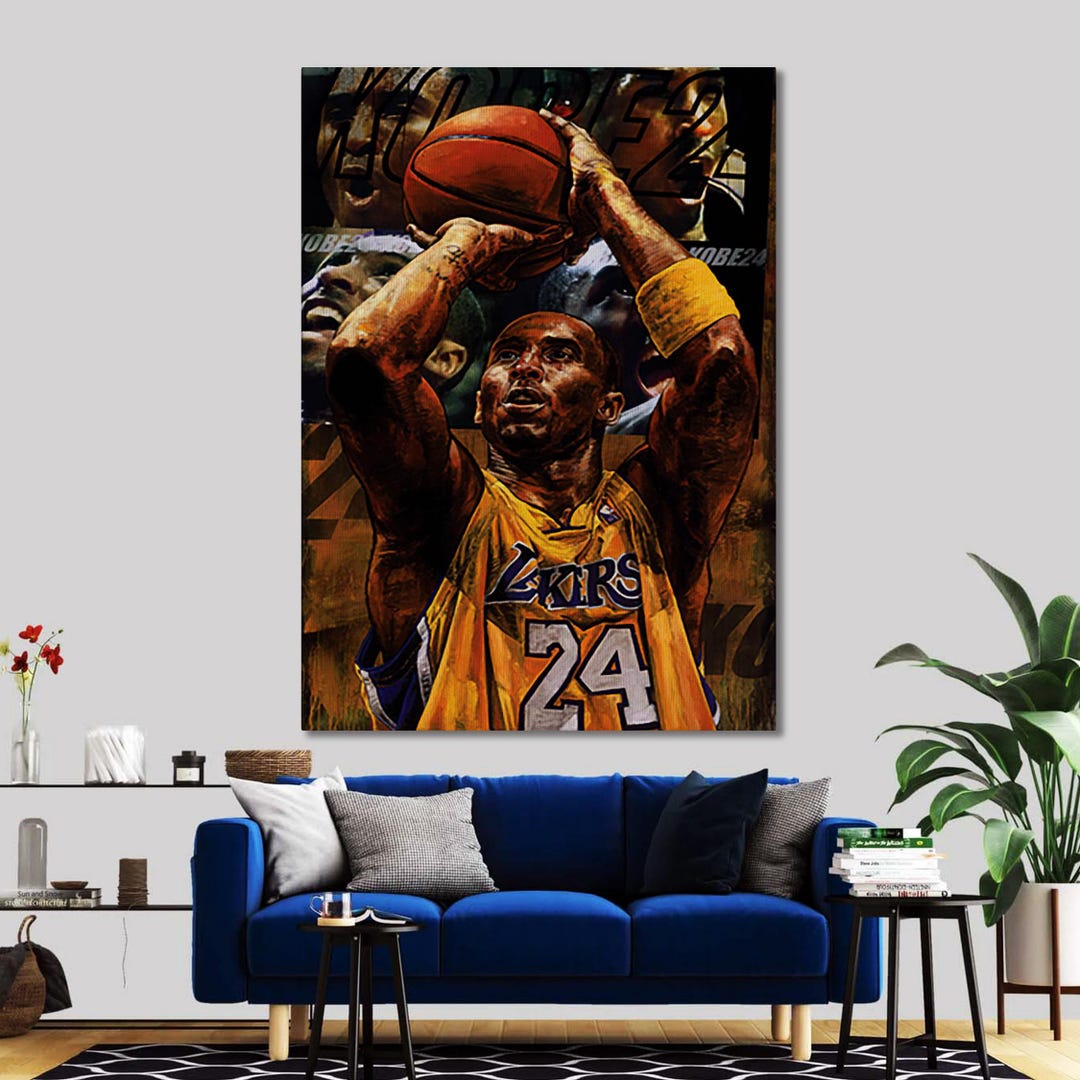 Kobe Bryant Poster, Kobe Bryant Print, Kobe Bryant Wall Art, Basketball ...