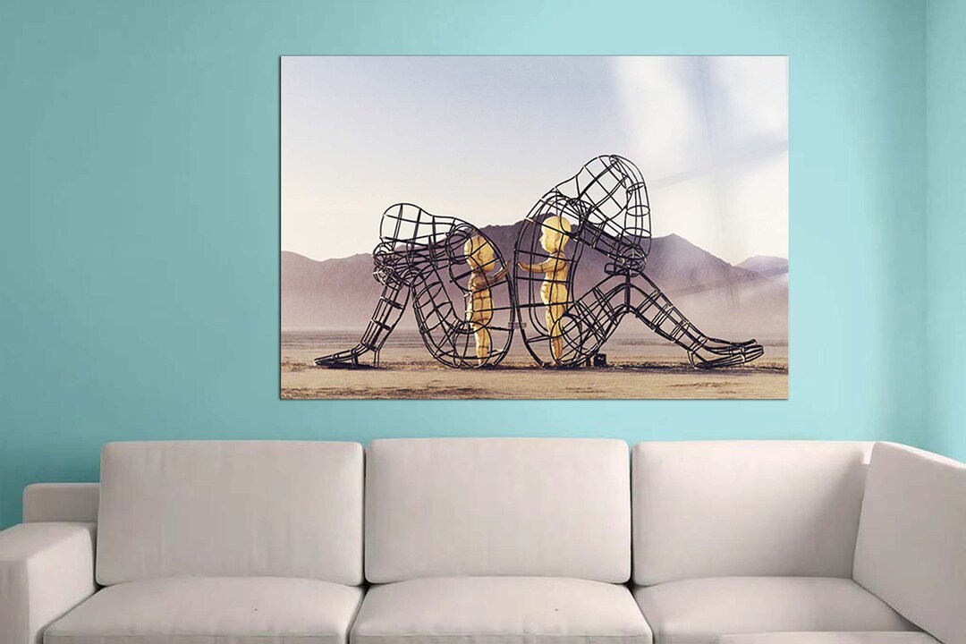 Burning Man Sculpture,glass Printing,alexander Milov Glass,burning Man ...