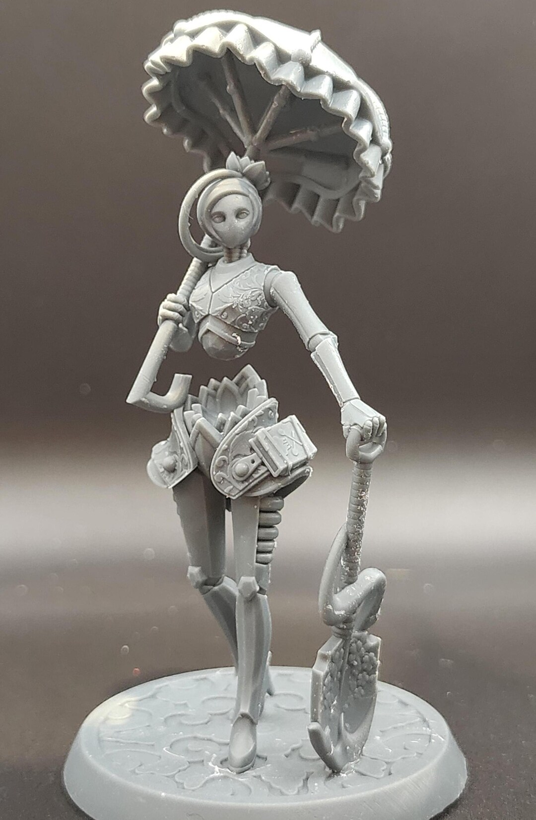 Automaton Lady Mini – Paintable Steampunk Robot Woman for Dnd, Scifi RPG, Display or Tabletop ...
