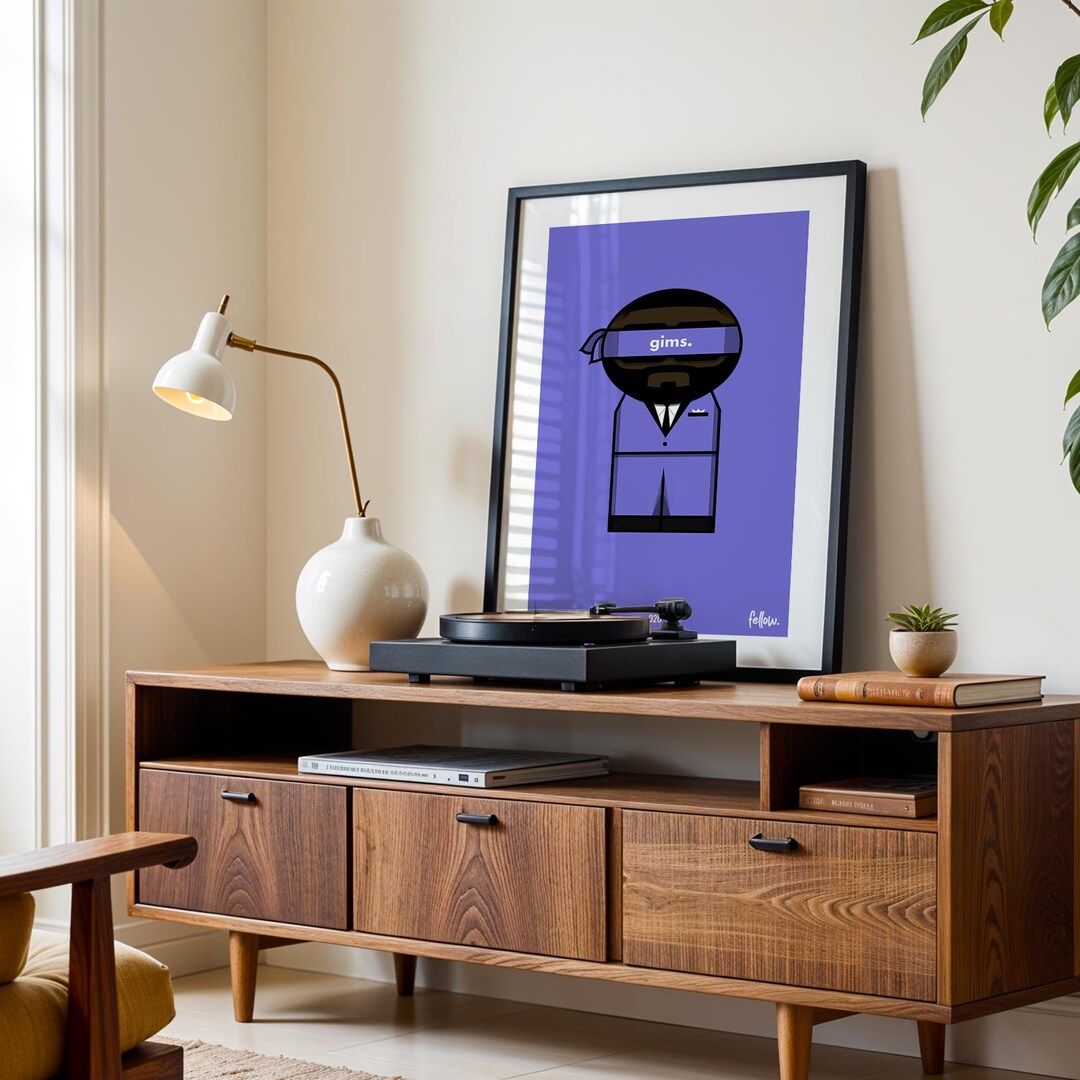 Modern Poster of Gims – Unique Design Illustration for Music Fans - Etsy