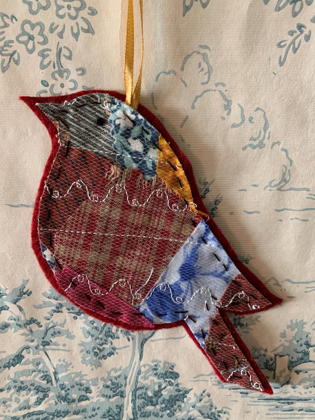 PDF Pattern for Scrappy Bird Christmas Ornaments - Etsy