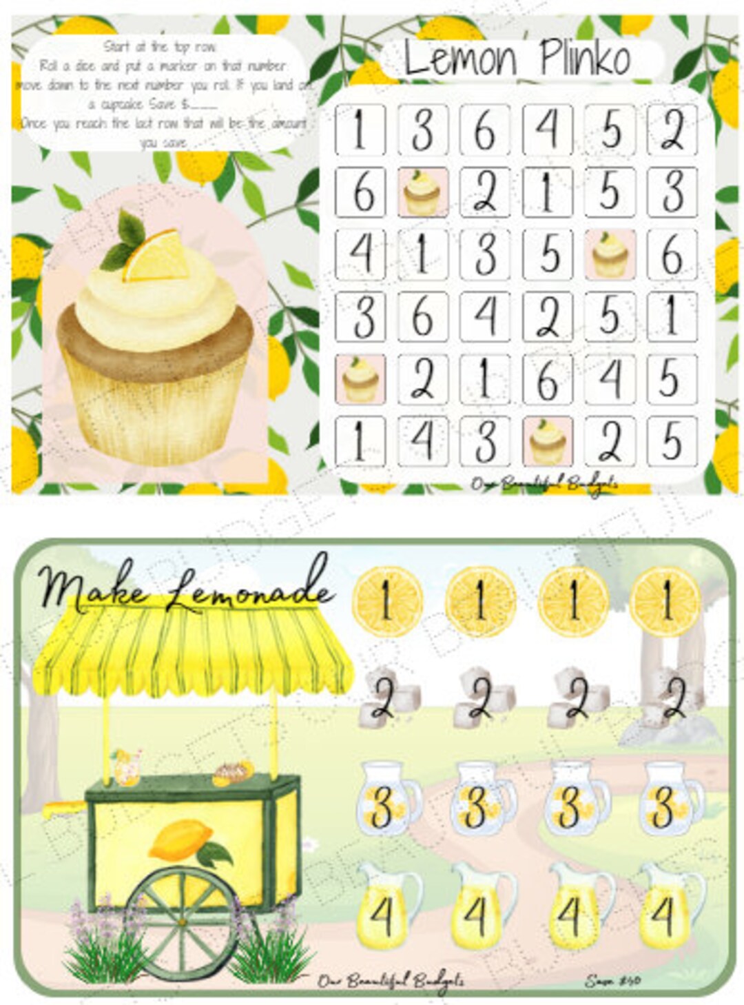 Digital Lemon Savings - Etsy