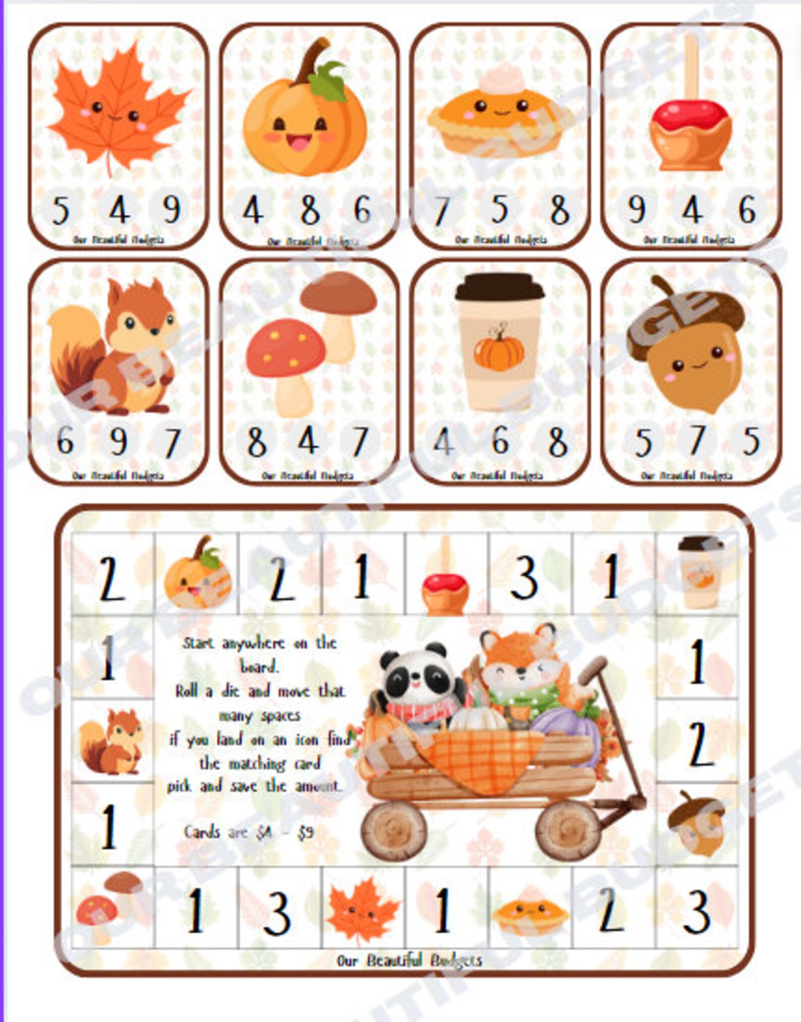 Digital Download Fall Game - Etsy