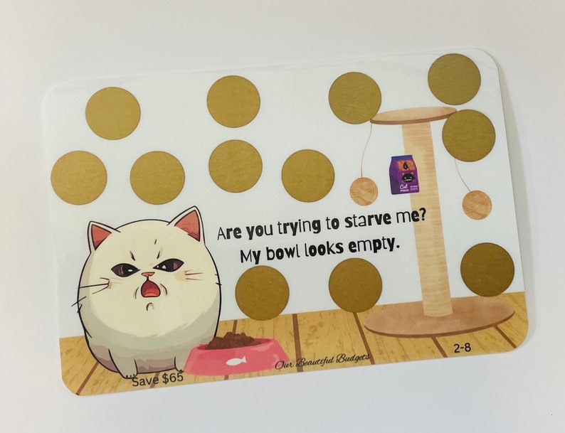 The Starving Cat Scratch Off - Etsy