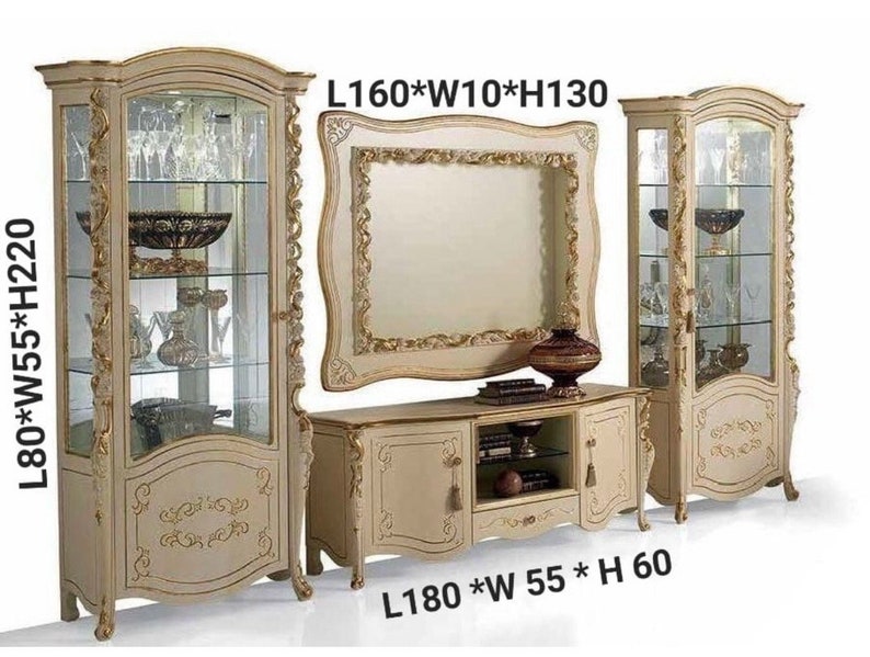 Two Classic Royal Display Cabinet and a Classic Royal Console Table ...