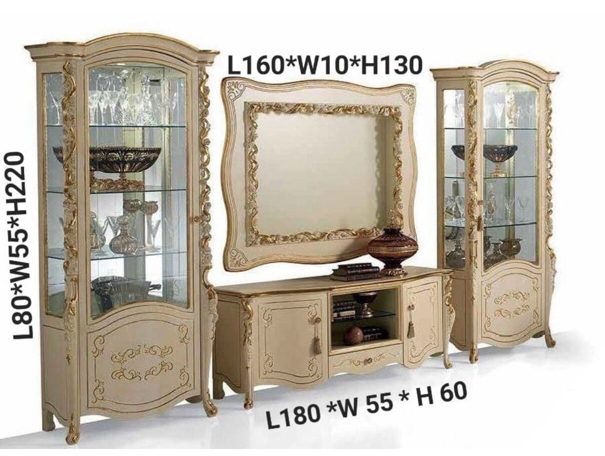 Two Classic Royal Display Cabinet and a Classic Royal Console Table ...