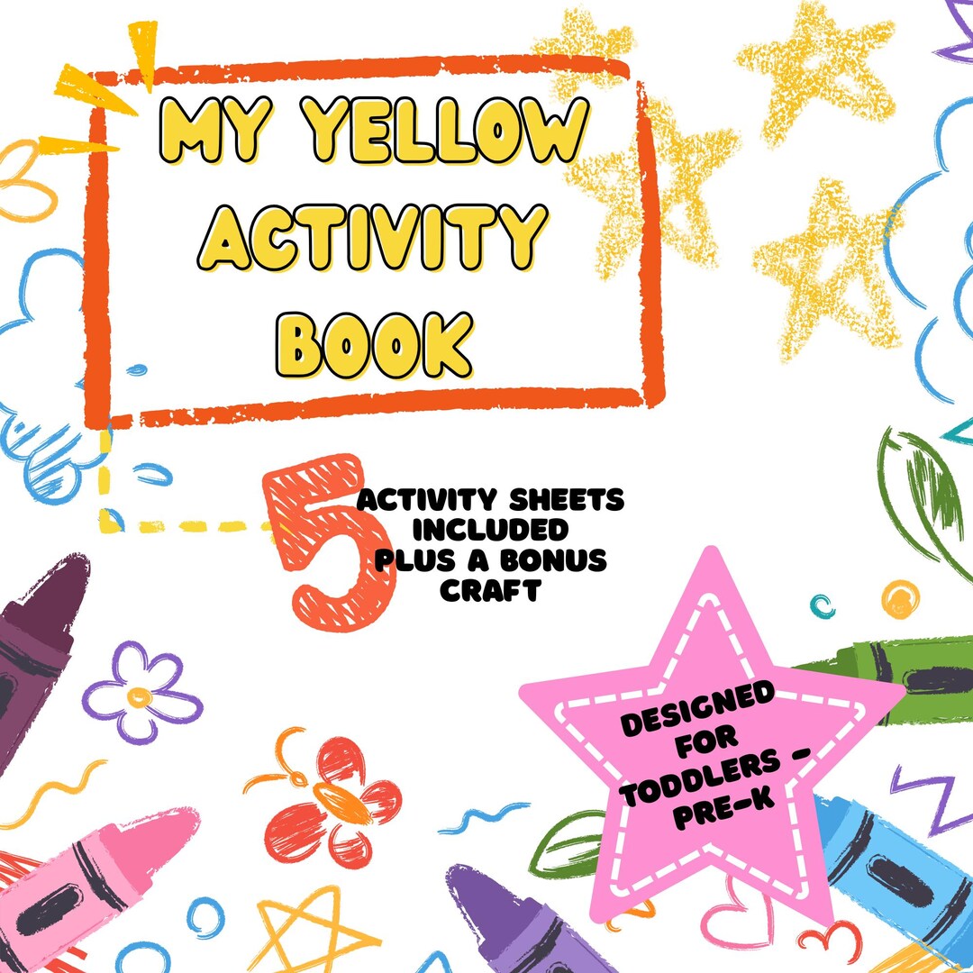 Yellow Color Activity Pack for Toddlers & Preschool | Learn the Color ...