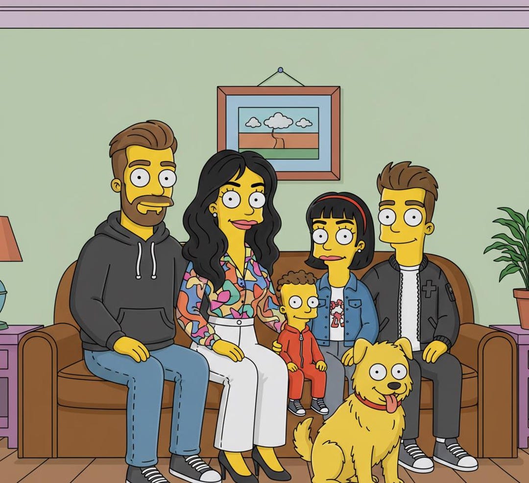 Custom Simpsons Portrait – Personalized Cartoon Style. Perfect Gift for ...