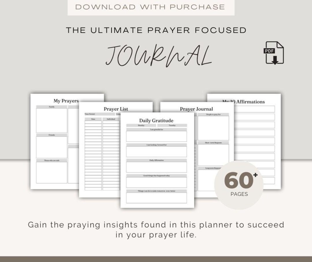 Prayer Focused Planner | Prayer Journal | Prayer Organizer | Prayer ...