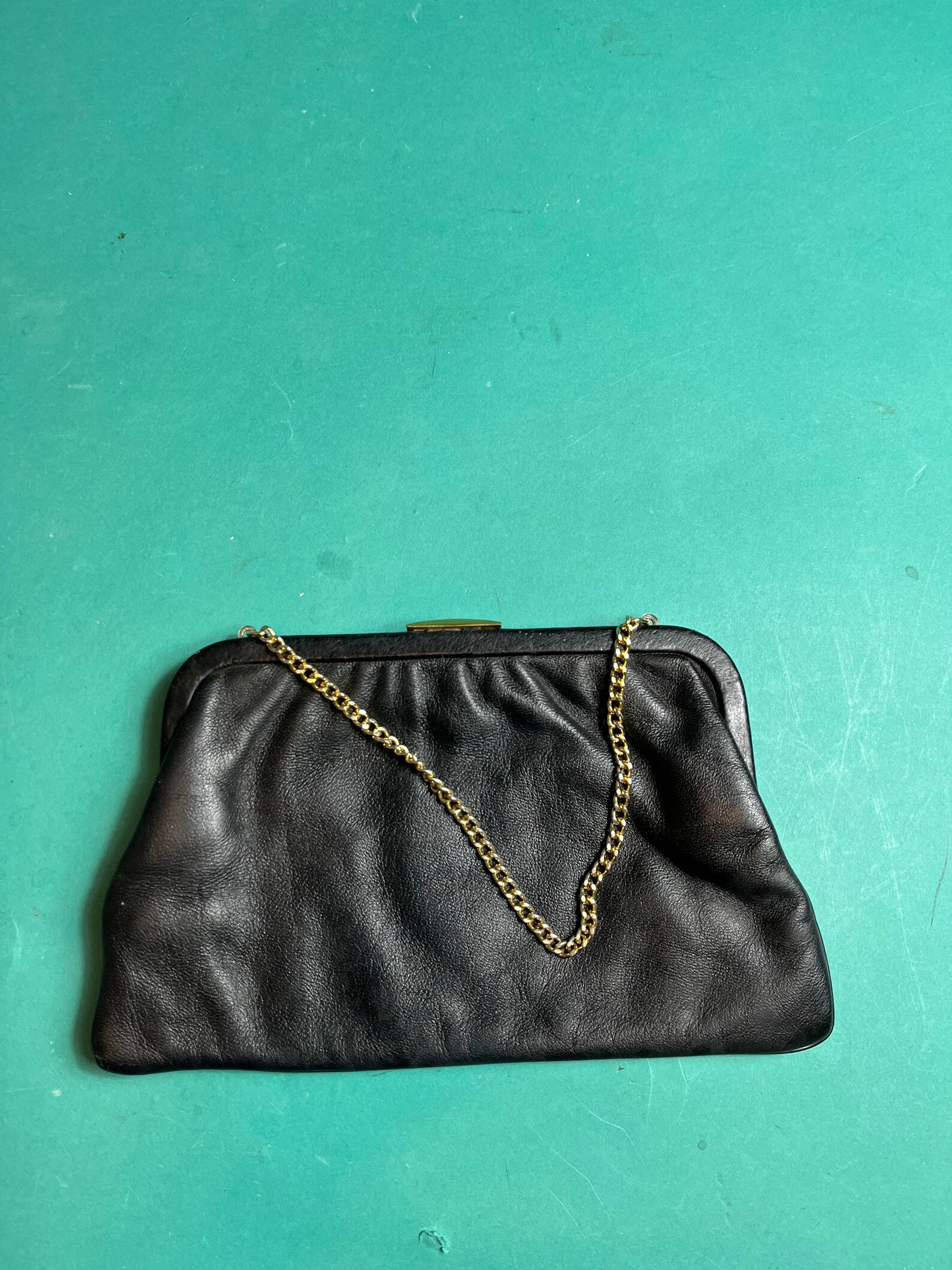 Vintage 1940s Black Ultra Soft Leather Ingber Clutch Purse - Etsy