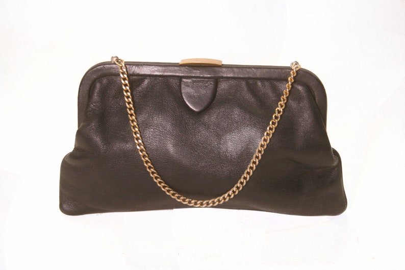 Vintage 1940s Black Ultra Soft Leather Ingber Clutch Purse - Etsy