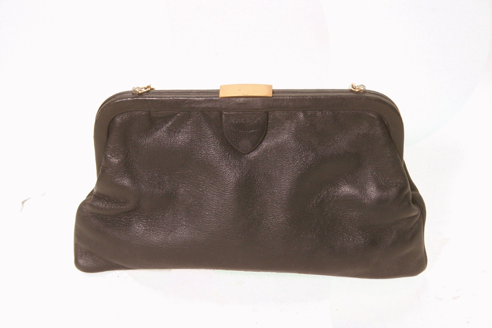 Vintage 1940s Black Ultra Soft Leather Ingber Clutch Purse - Etsy