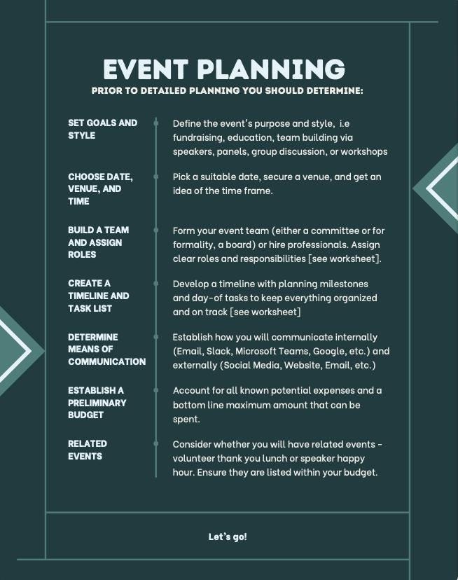 Event Planning Guide, Printable Corporate Event Planner, Editable ...