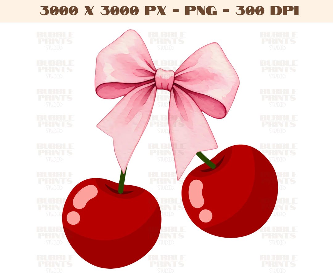 Cherry Bow Png, Bow Png, Aesthetic Png, Treding Bow Png, Pink Bow Png ...