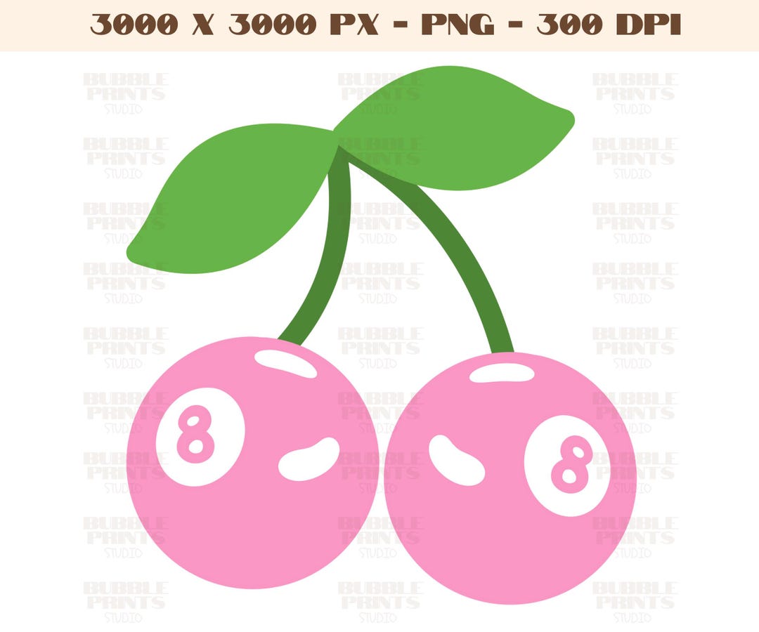 Pink 8 Ball Trendy Cherry Bow Png, Coquette 8 Ball Print, Illustrated 8 ...