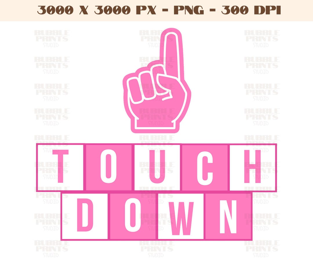 Pink Touchdown Football PNG: Retro Mama Design (digital Download) - Etsy