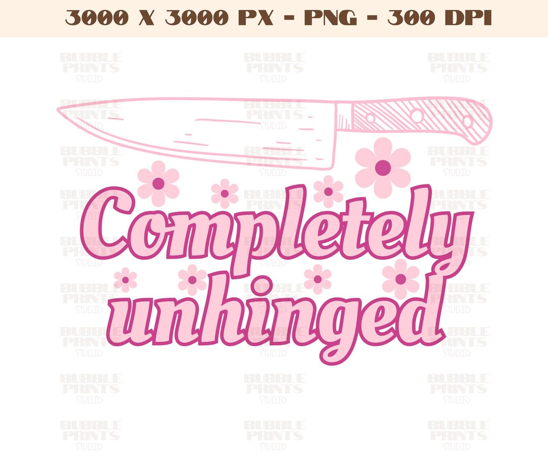 Completely Unhinged PNG, Trendy PNG, Popular Pngvintage Retro Funny ...