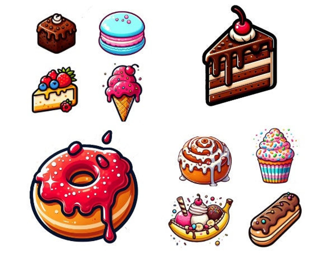 Sweets Clipart Cupcake Clipart Cake Clipart Donuts Clipart Dessert Clip ...