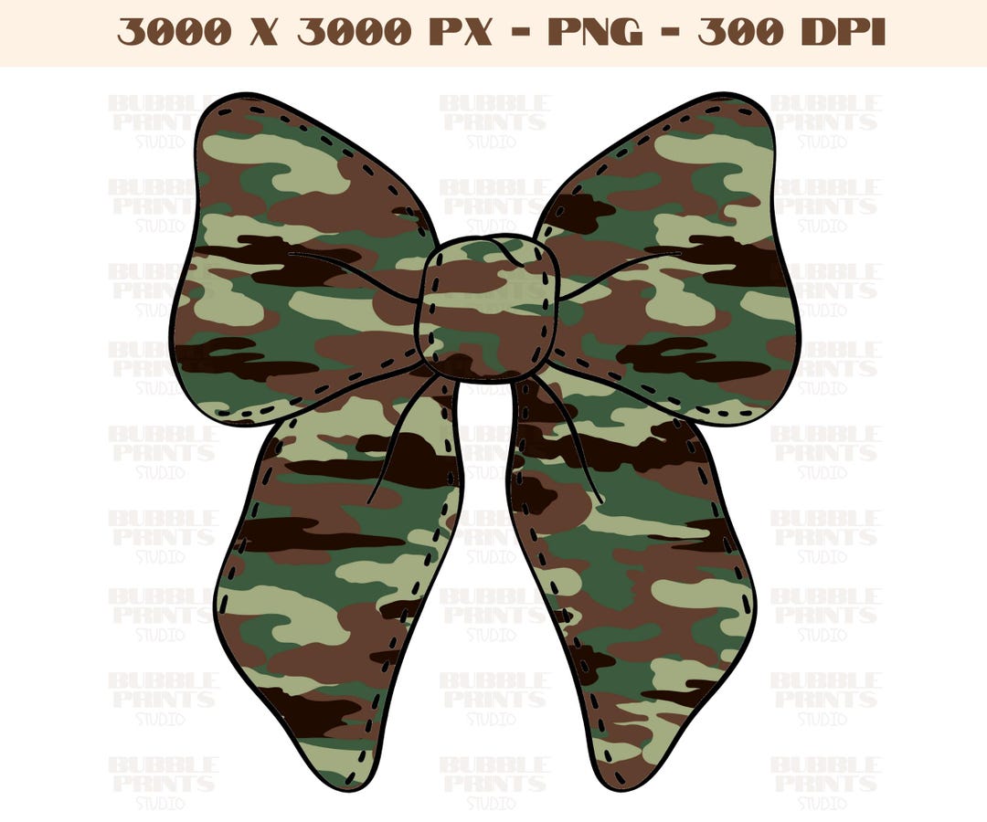 Camo Bow PNG, Old School Camo Png, Sublimation T-shirts Png, Mugs ...