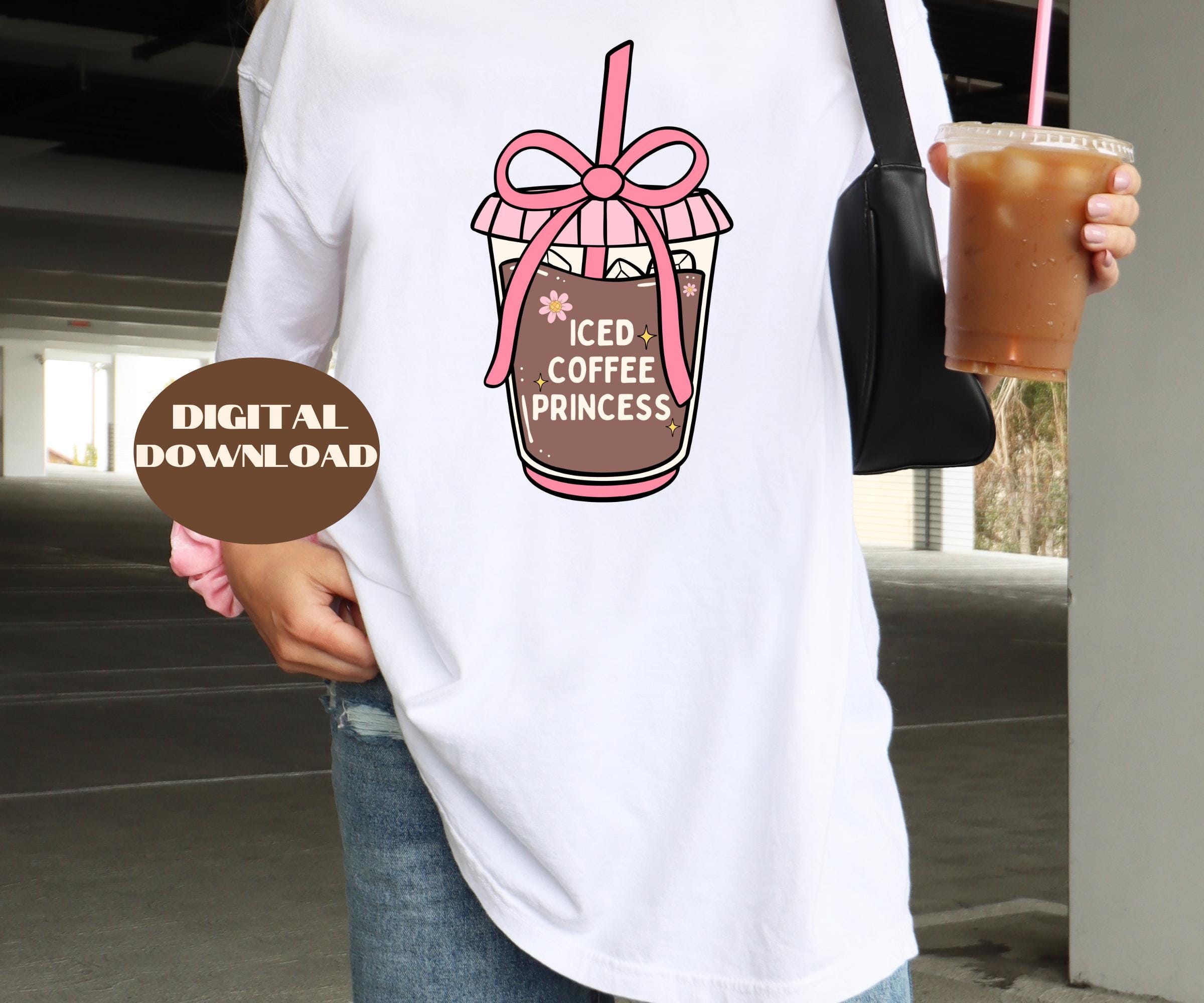 Iced Coffee Princess PNG, Trendy Png,aesthetic Cute Popular Coffee Png ...