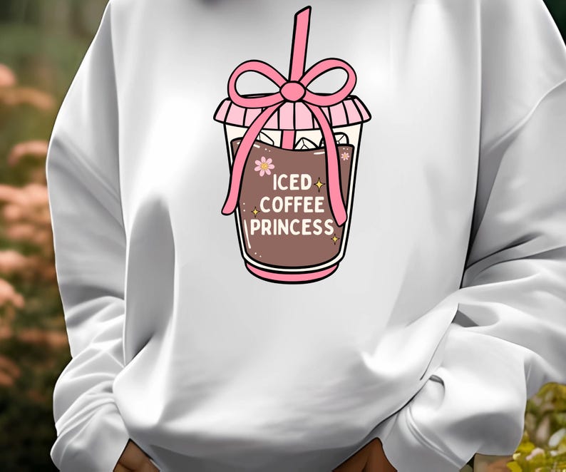 Iced Coffee Princess PNG, Trendy Png,aesthetic Cute Popular Coffee Png ...