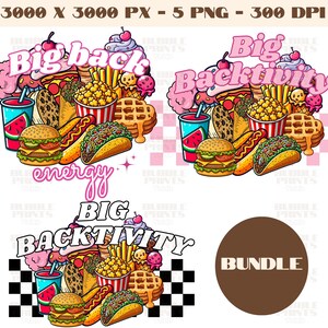 Big Back PNG, Trendy PNG, Big Back Activity Preppy Retro Gen Z Humor ...