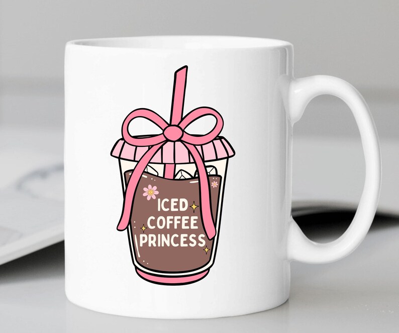 Iced Coffee Princess PNG, Trendy Png,aesthetic Cute Popular Coffee Png ...