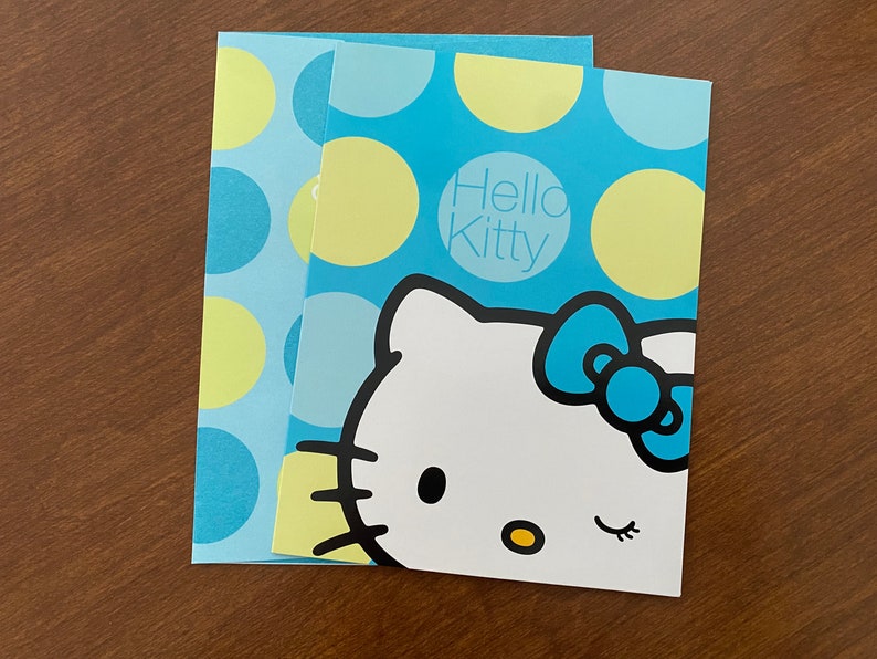 Hello Kitty Blank Cards - Etsy
