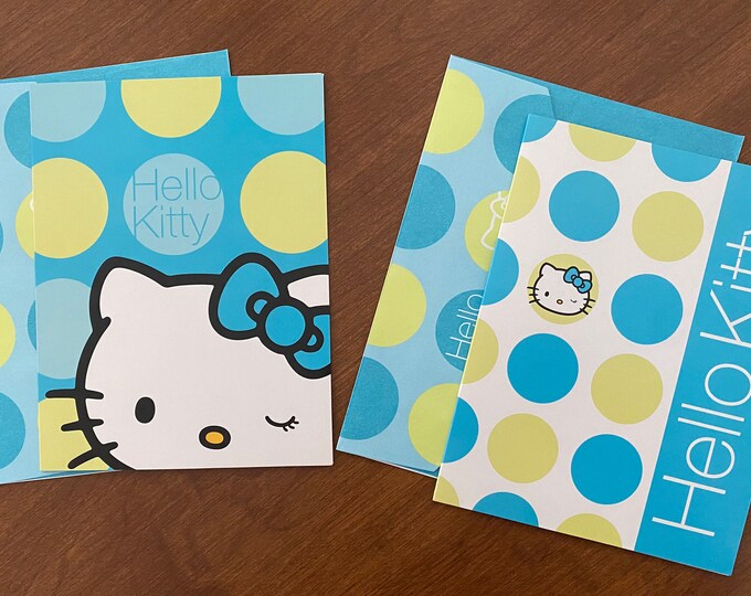 Hello Kitty Blank Cards - Etsy