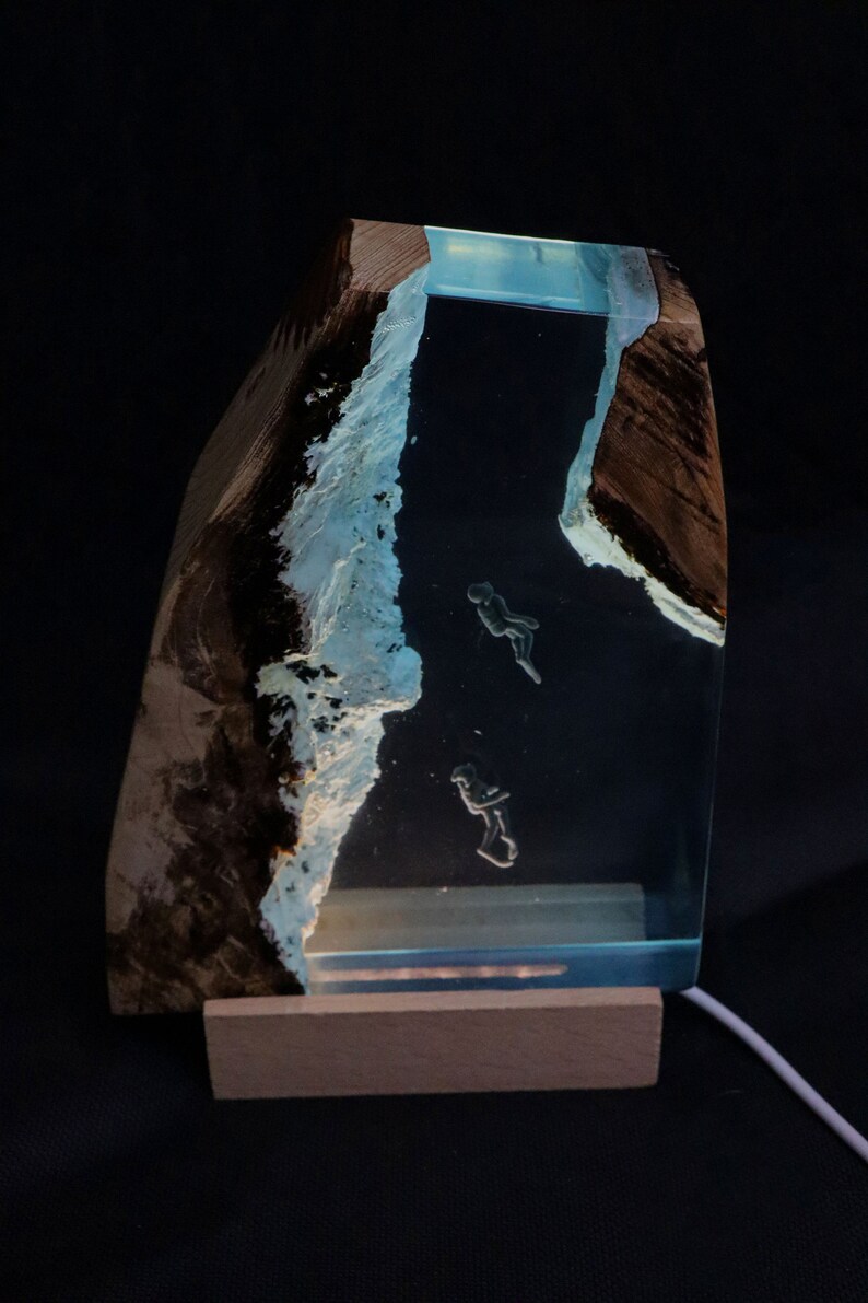 Seabed Scuba Resin Dive Light | Custom Handmade Resin Light | Sea ...
