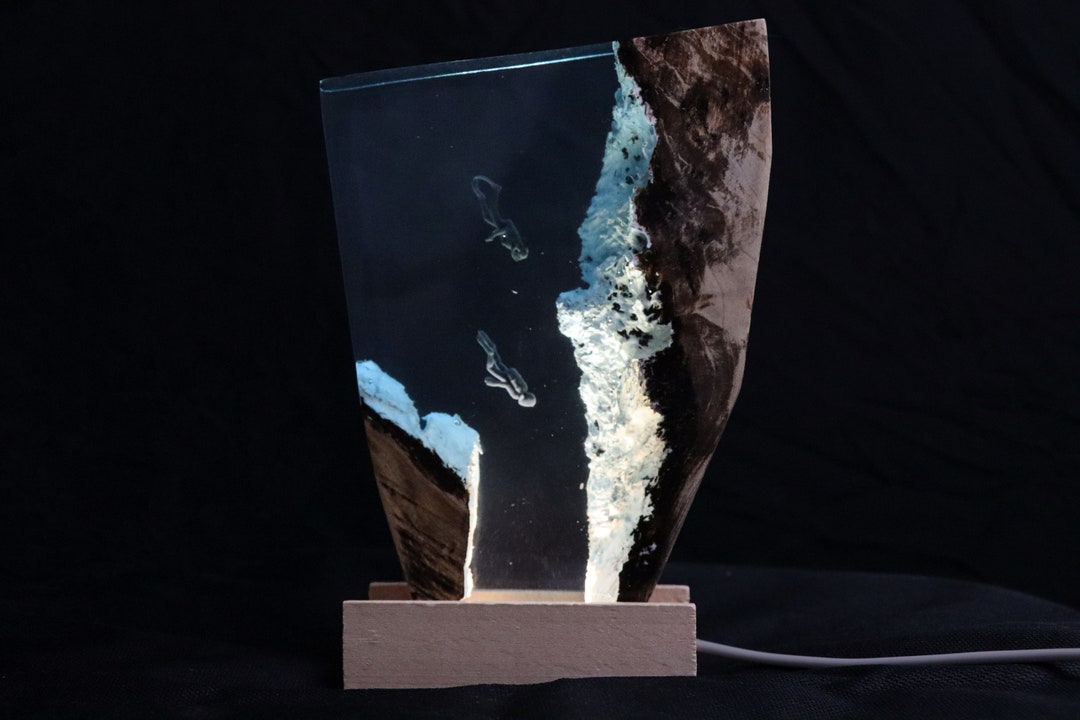 Seabed Scuba Resin Dive Light | Custom Handmade Resin Light | Sea ...