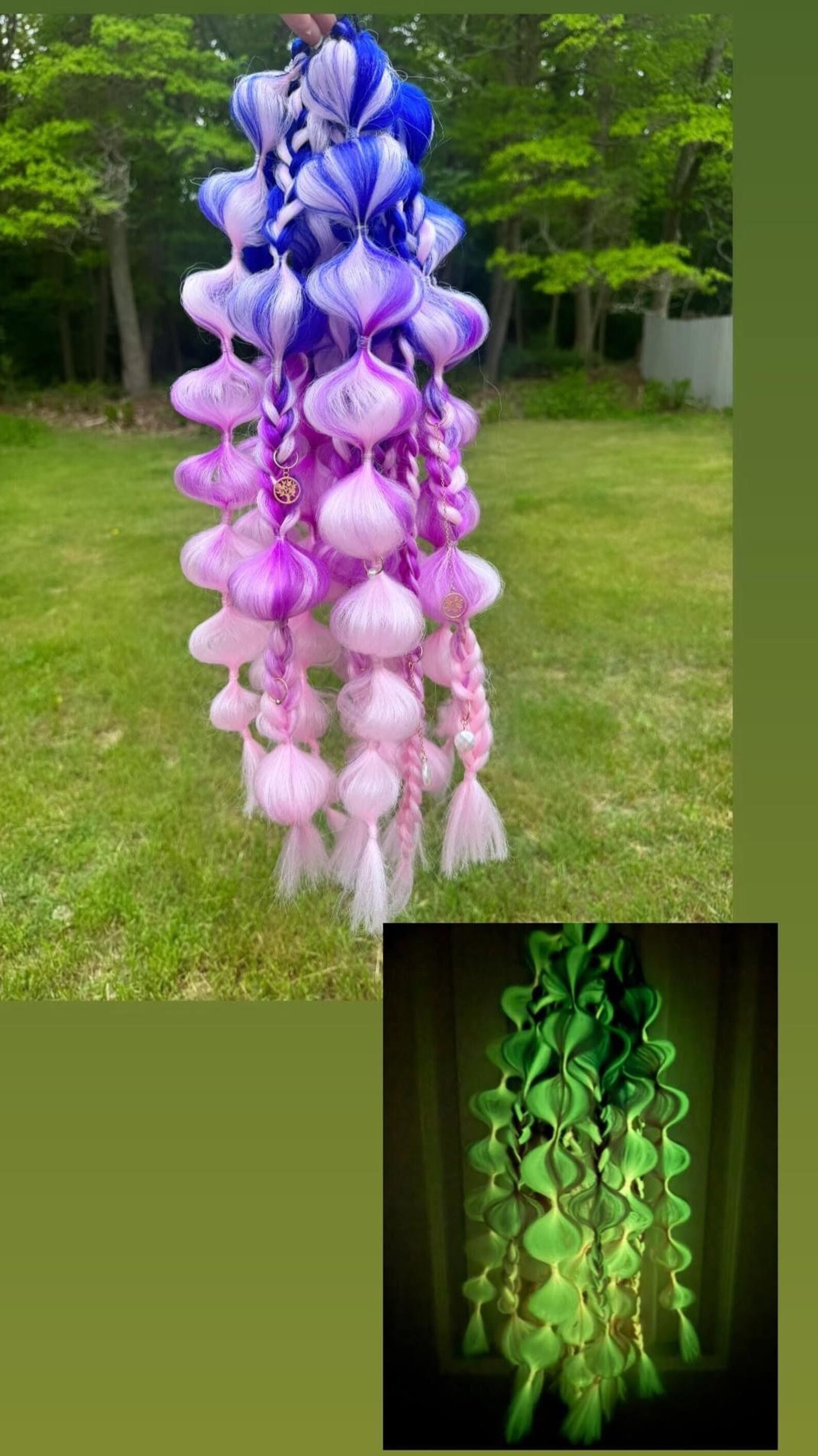 Premade Rave Hair, Rave Braids bubble Braids, Reusable Festival Hair - Etsy