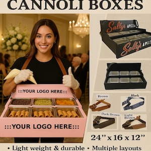 Cannoli Serving Box: Party, Wedding, and Event Display (24x16x12 In) - Etsy