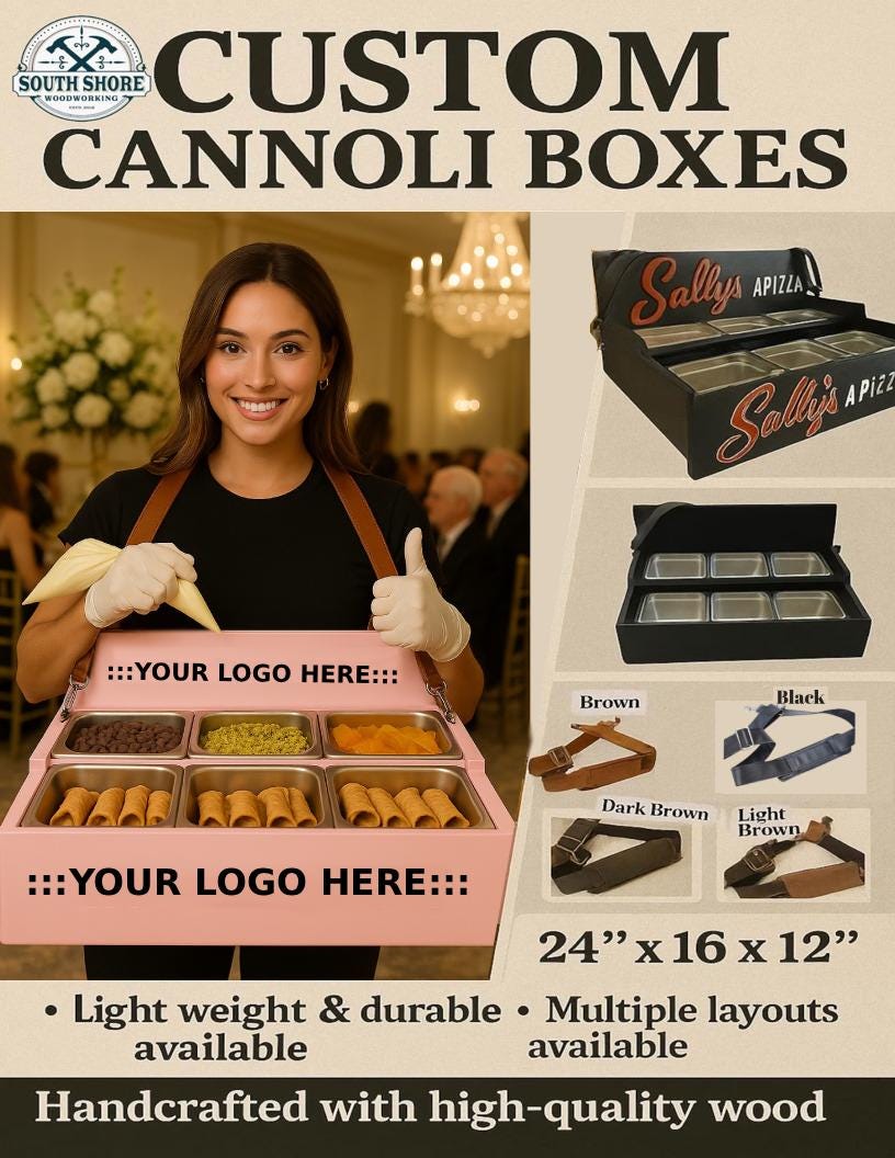 Cannoli Serving Box: Party, Wedding, and Event Display (24x16x12 In) - Etsy
