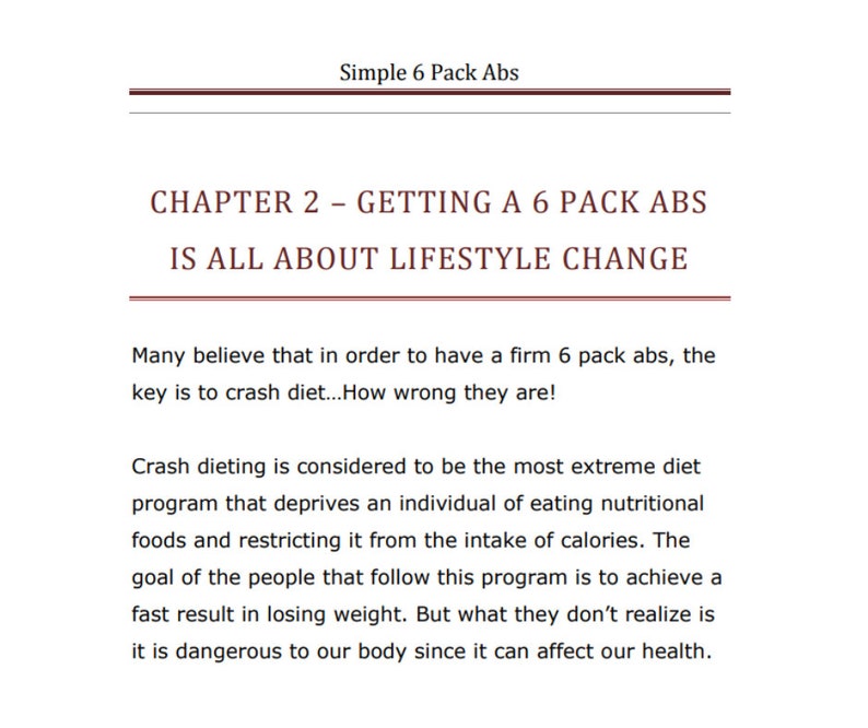 Six Pack Training PLR With a Bonus - Etsy