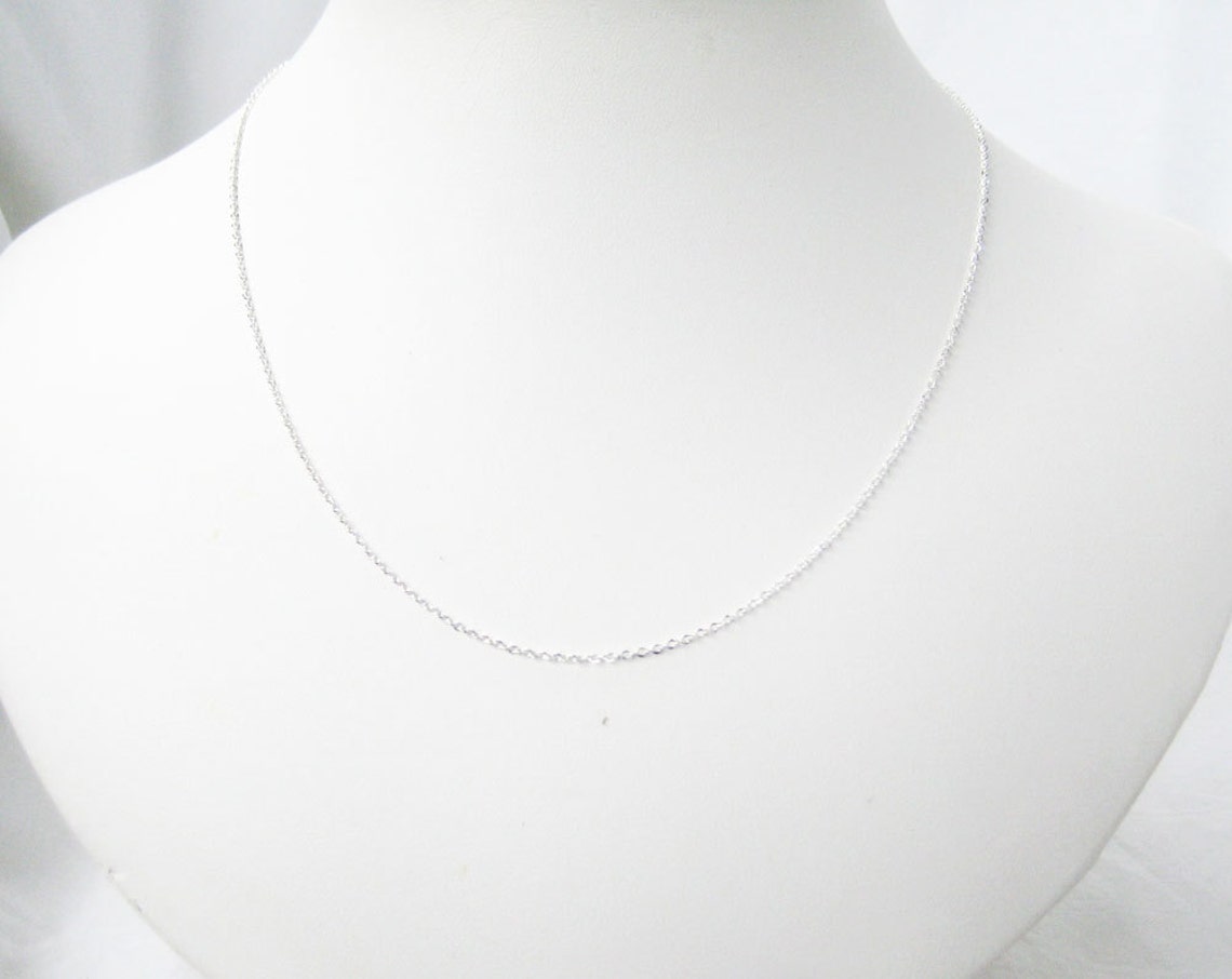 18 Inch Sterling Silver Chain Necklace .925 Sterling Silver | Etsy