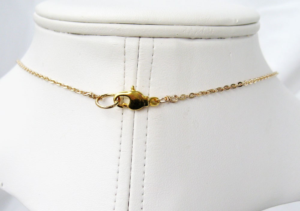 18 Inch Gold Plated Chain Necklace Modern Flat Cable Chain | Etsy