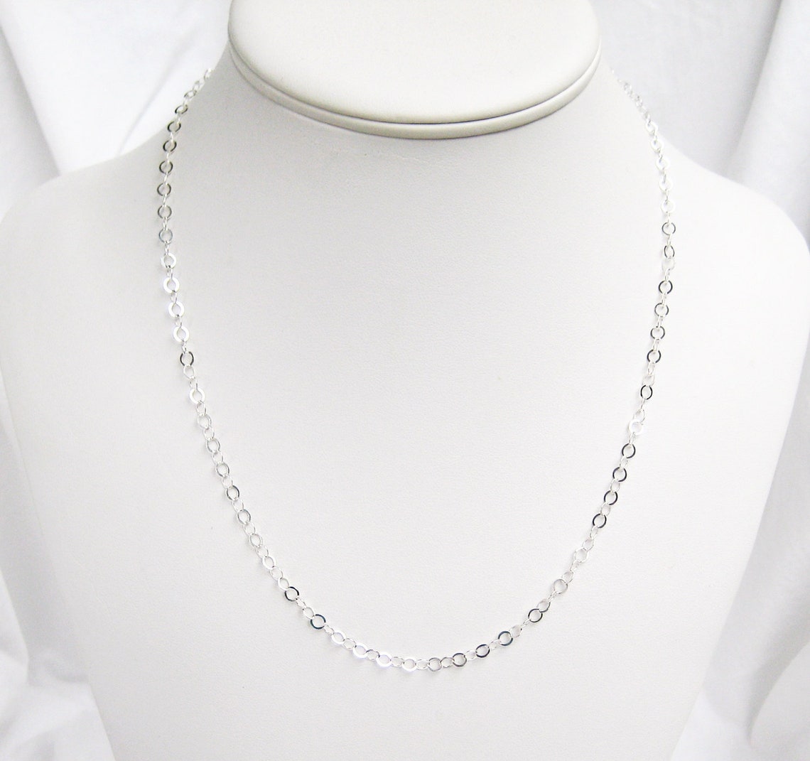 20 Inch Sterling Silver Chain Necklace Lobster Claw Clasp | Etsy