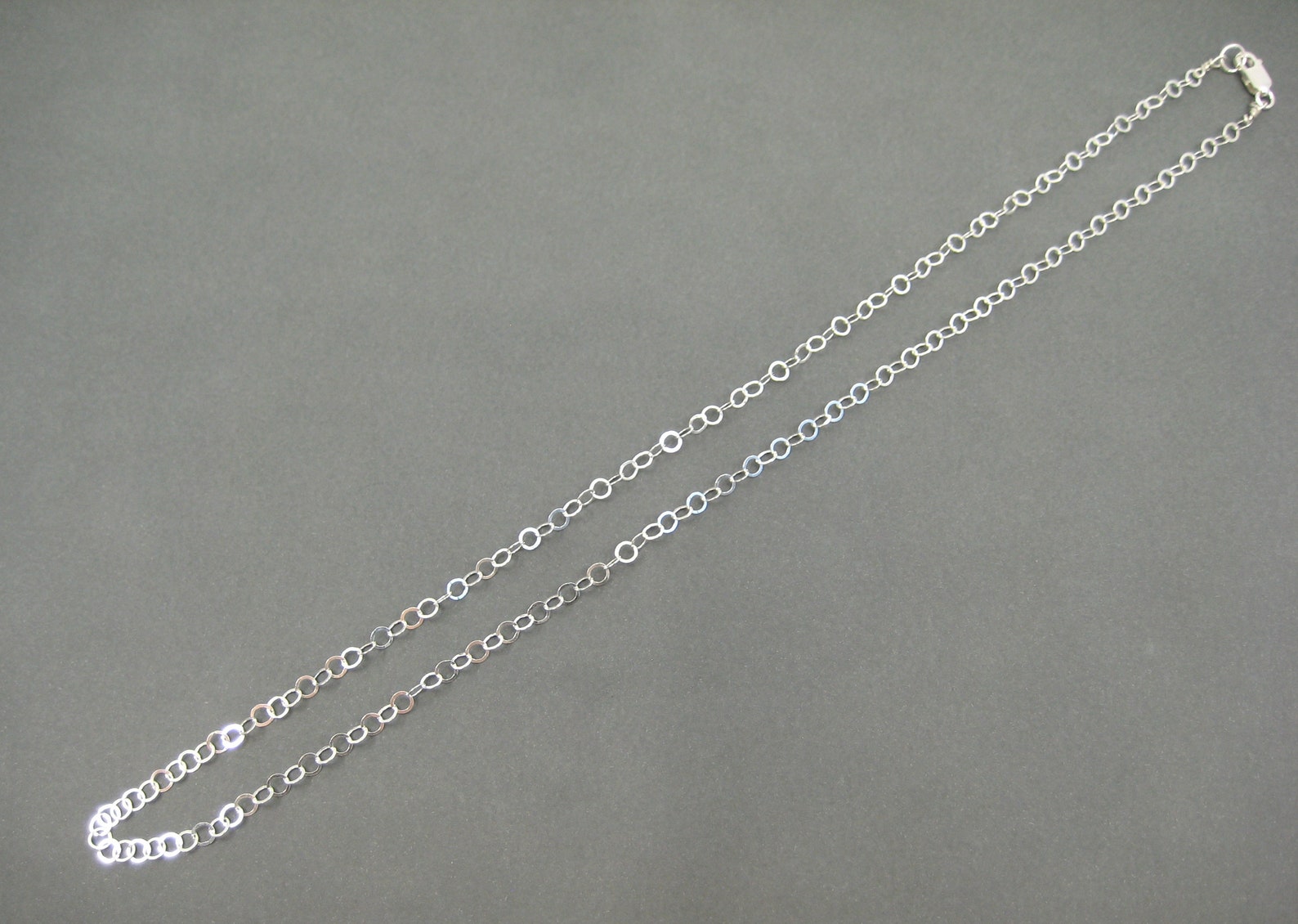22 Inch Silver Chain Necklace .925 Sterling Silver Modern - Etsy