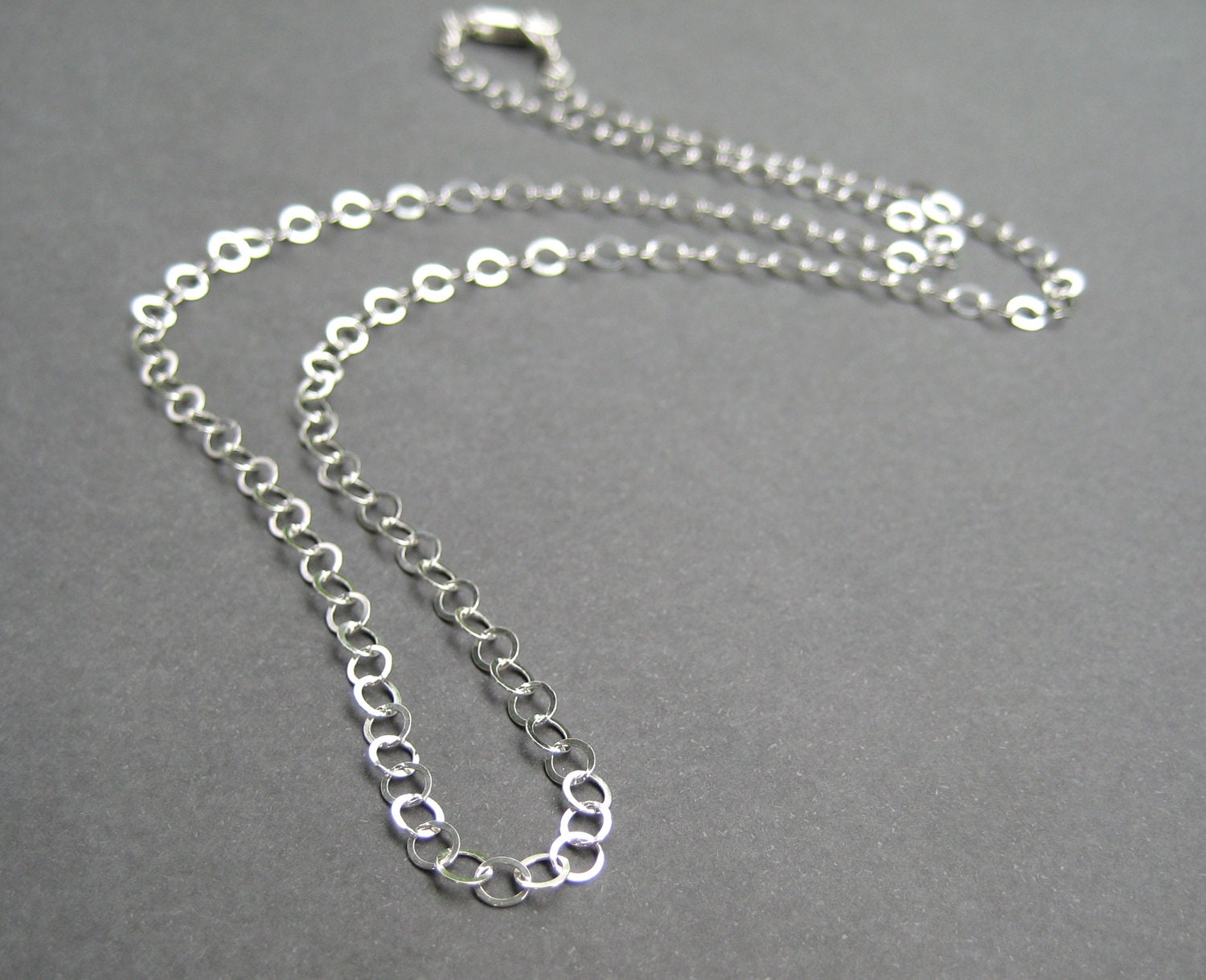 20 Inch Sterling Silver Chain Necklace Lobster Claw Clasp | Etsy