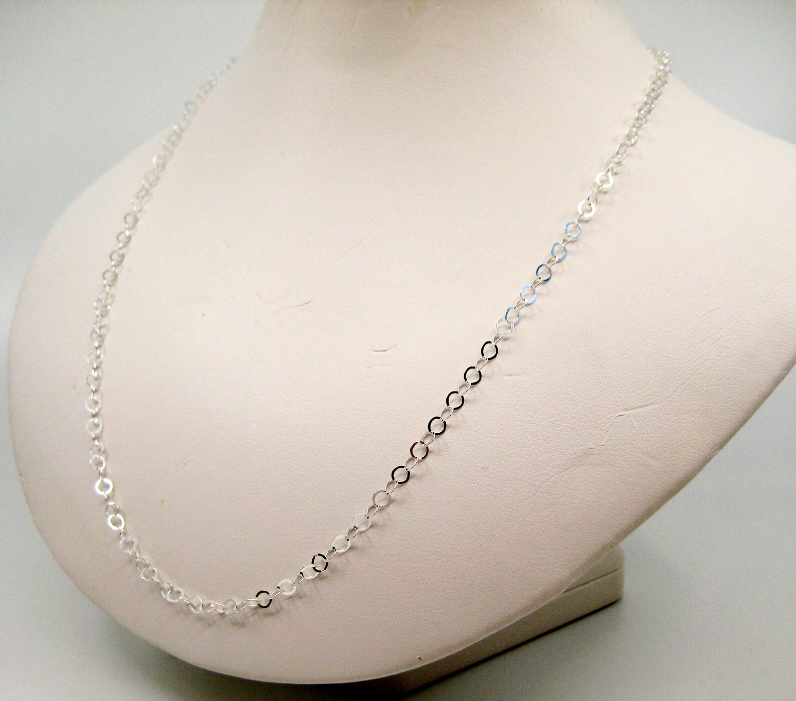 22 Inch Silver Chain Necklace .925 Sterling Silver Modern - Etsy