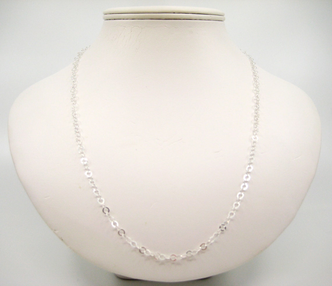 22 Inch Silver Chain Necklace .925 Sterling Silver Modern - Etsy