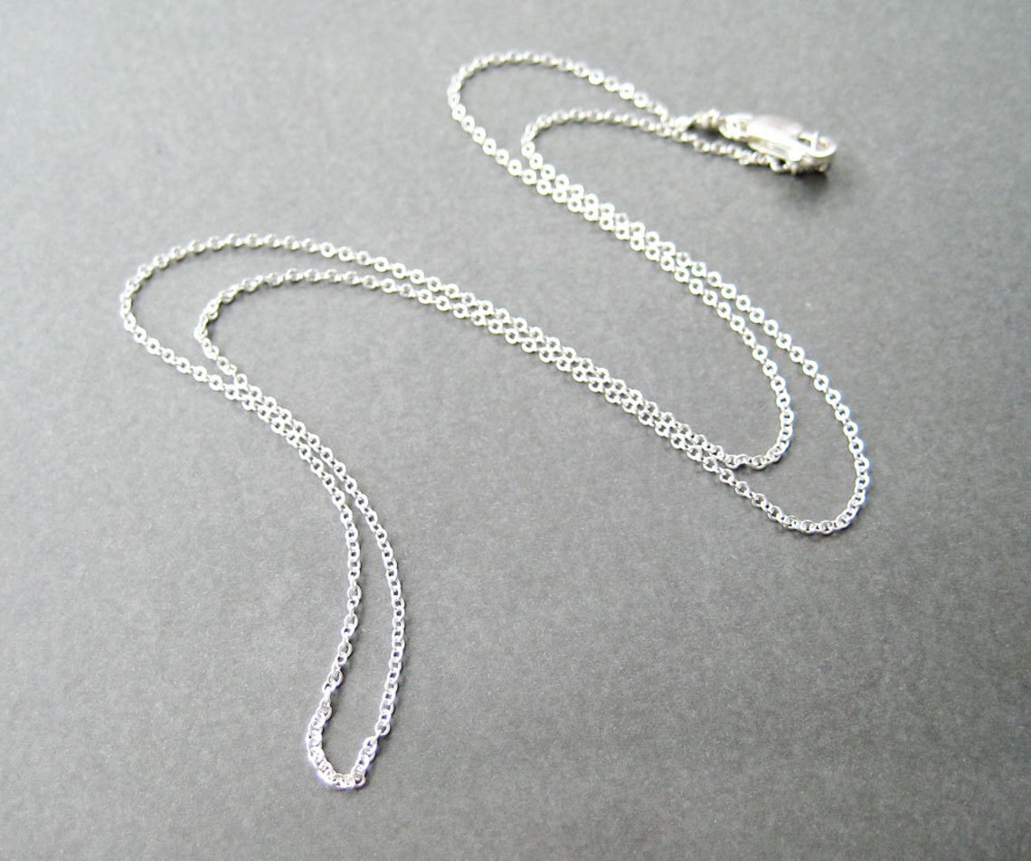 20 Inch Sterling Silver Chain Necklace Fine Gauge Chain .925 - Etsy