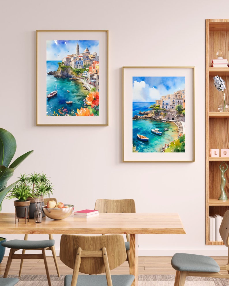 Puglia, Italy | Coastline Collection | Wall Art Print Set, 3pcs ...