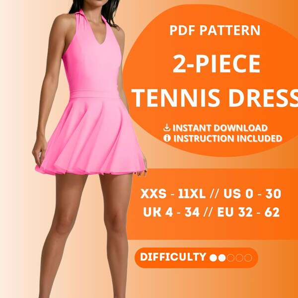 Tennis Dress Pattern - Etsy