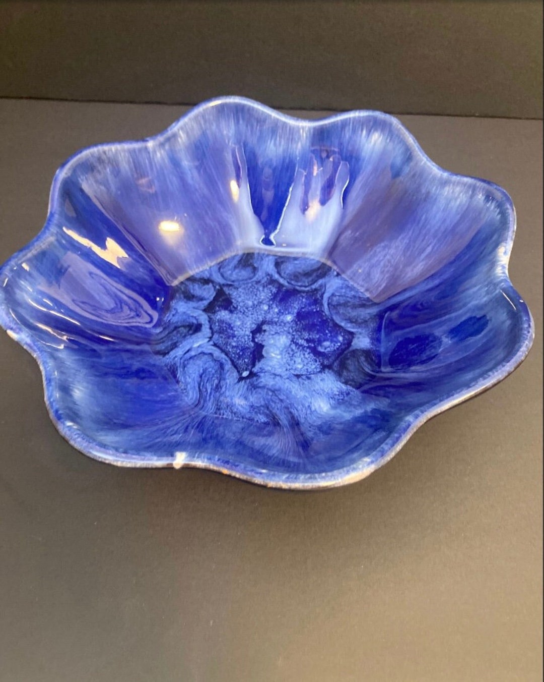 Blue Mountain Pottery Large Blue Bowl, Made in Canada 9.75 - Etsy