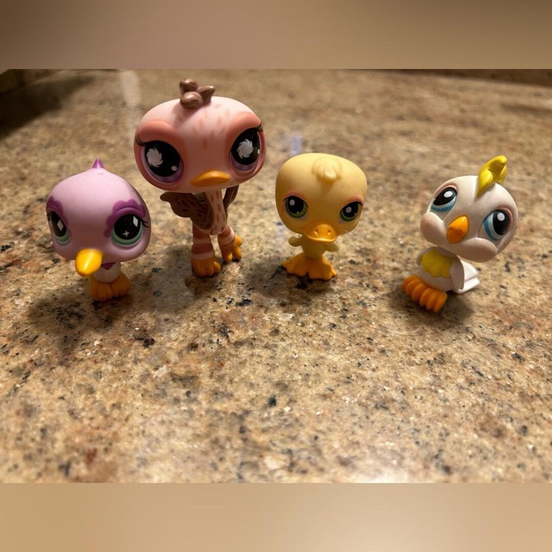 Littlest Pet Shop Birds (hummingbird, Ostrich, Duck, Cockatoo) 505, 945 ...