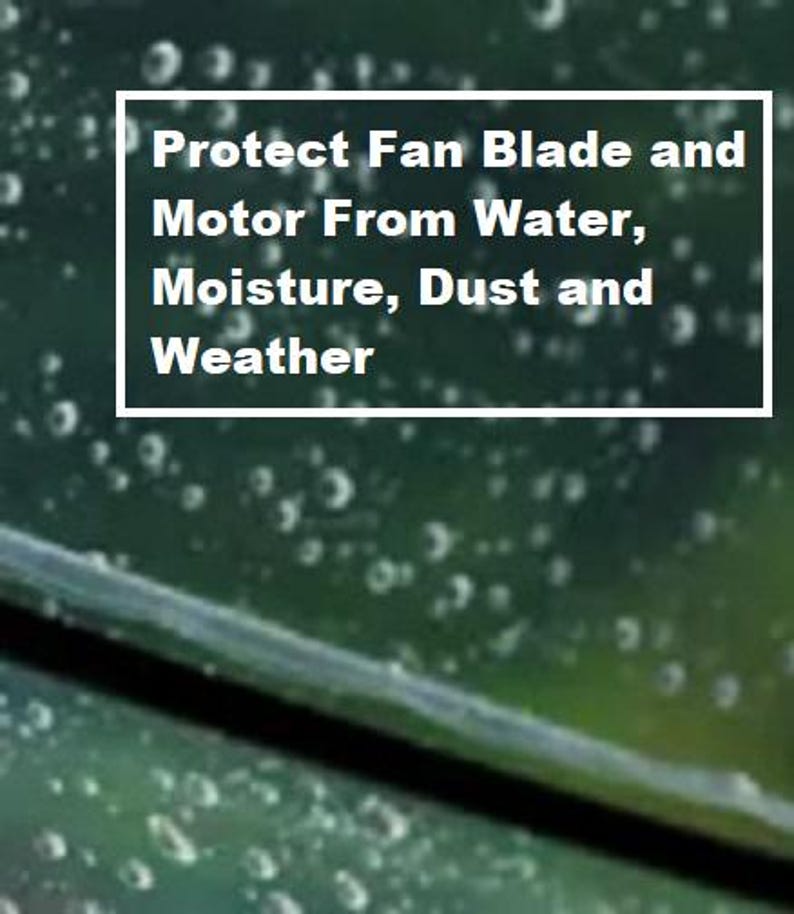 Ceiling Fan Cover: Protect Your Ceiling Fan Motor and Blades From Dust ...